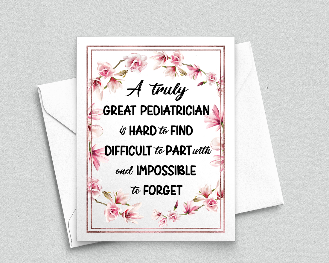 Thoughtful Pediatrician Thank You Card